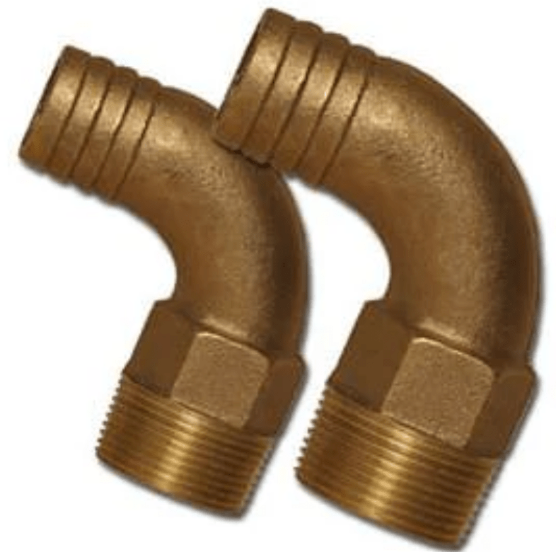 Buck 00HN5075E 90 Degree Bronze Pipe to Hose Adapters - Combo